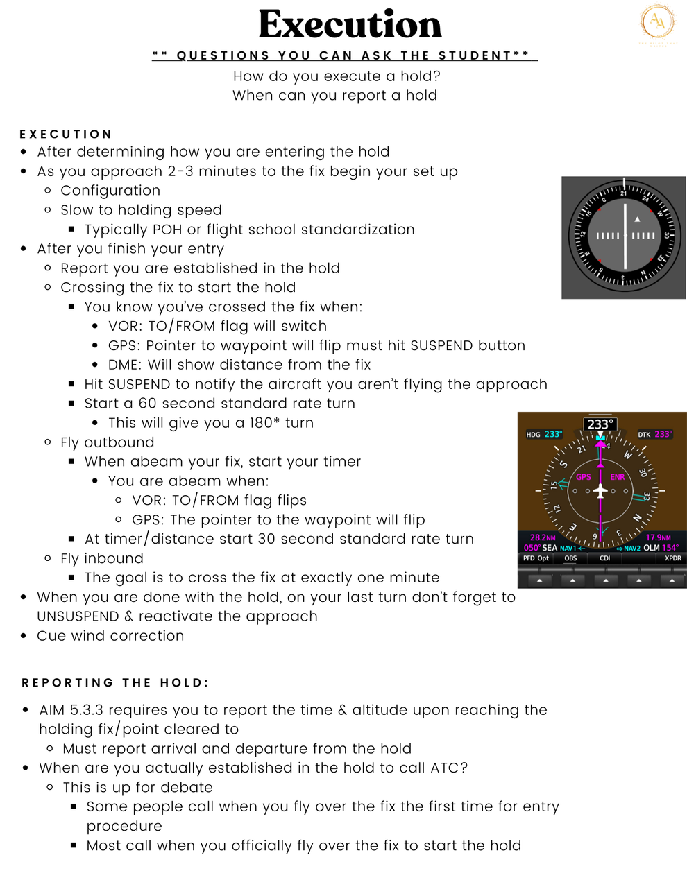 CFII Lesson plans